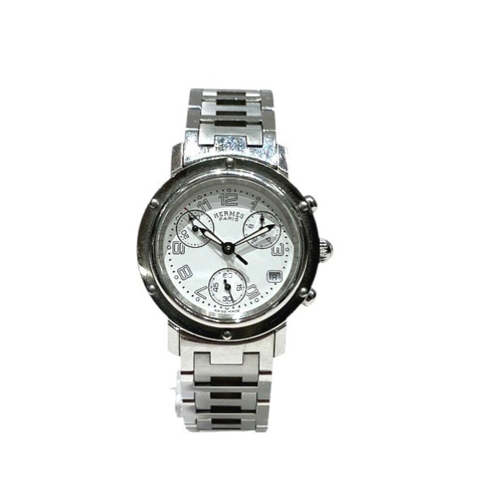 Hermes | Accessories | Hermes Clipper Chronograph Date L31 Quartz Watch ...